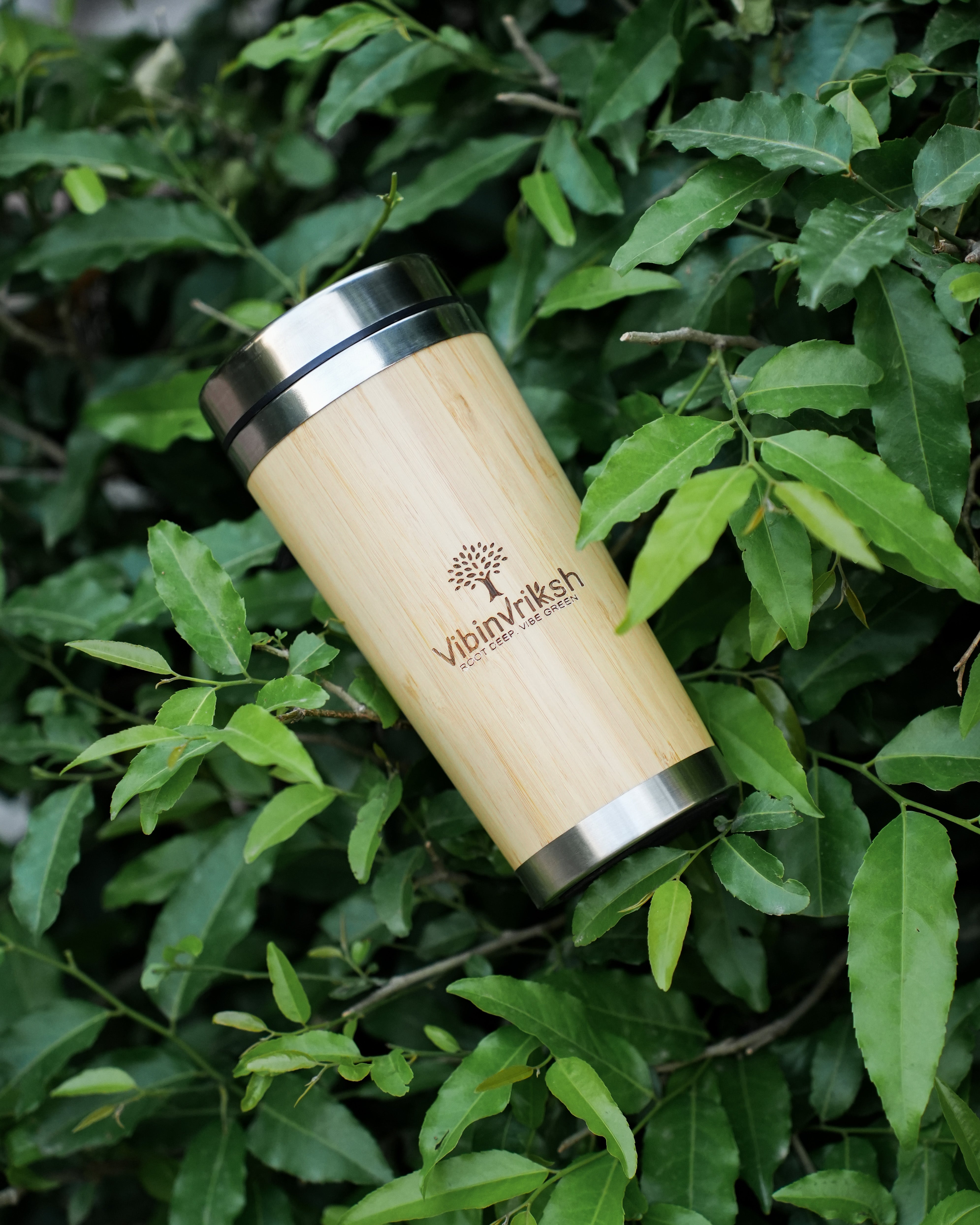 VibinVriksh EcoSip – Bamboo Tumbler