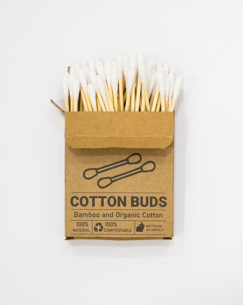 EcoBuds Organic Cotton Earbuds with Bamboo Stick (Pack of 75) – VibinVriksh